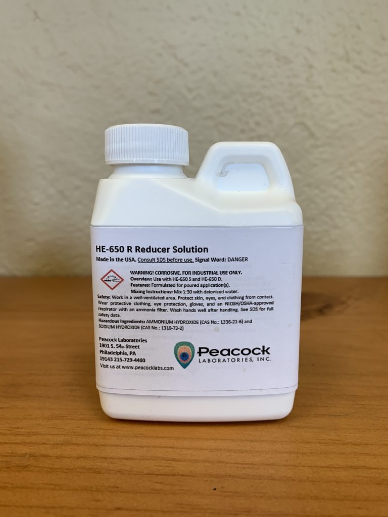 He-600 2-Part Silvering Series Kits - Peacock Laboratories, Inc.