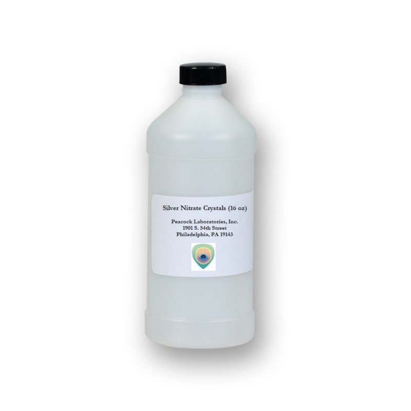 Silver Nitrate Crystals (16 oz) - Peacock Laboratories, Inc.